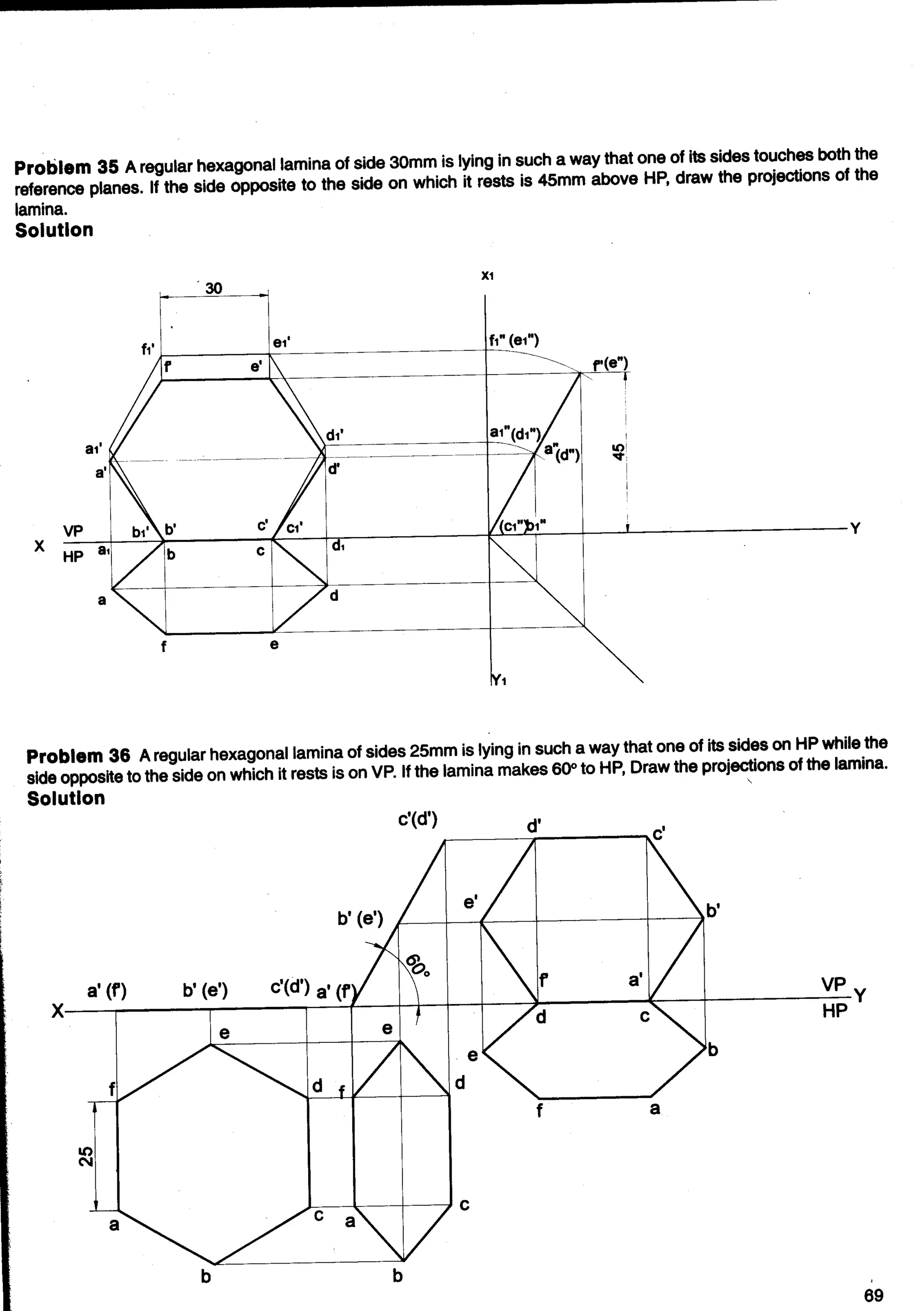 Projection of Planes- Engineering Graphics | PDF