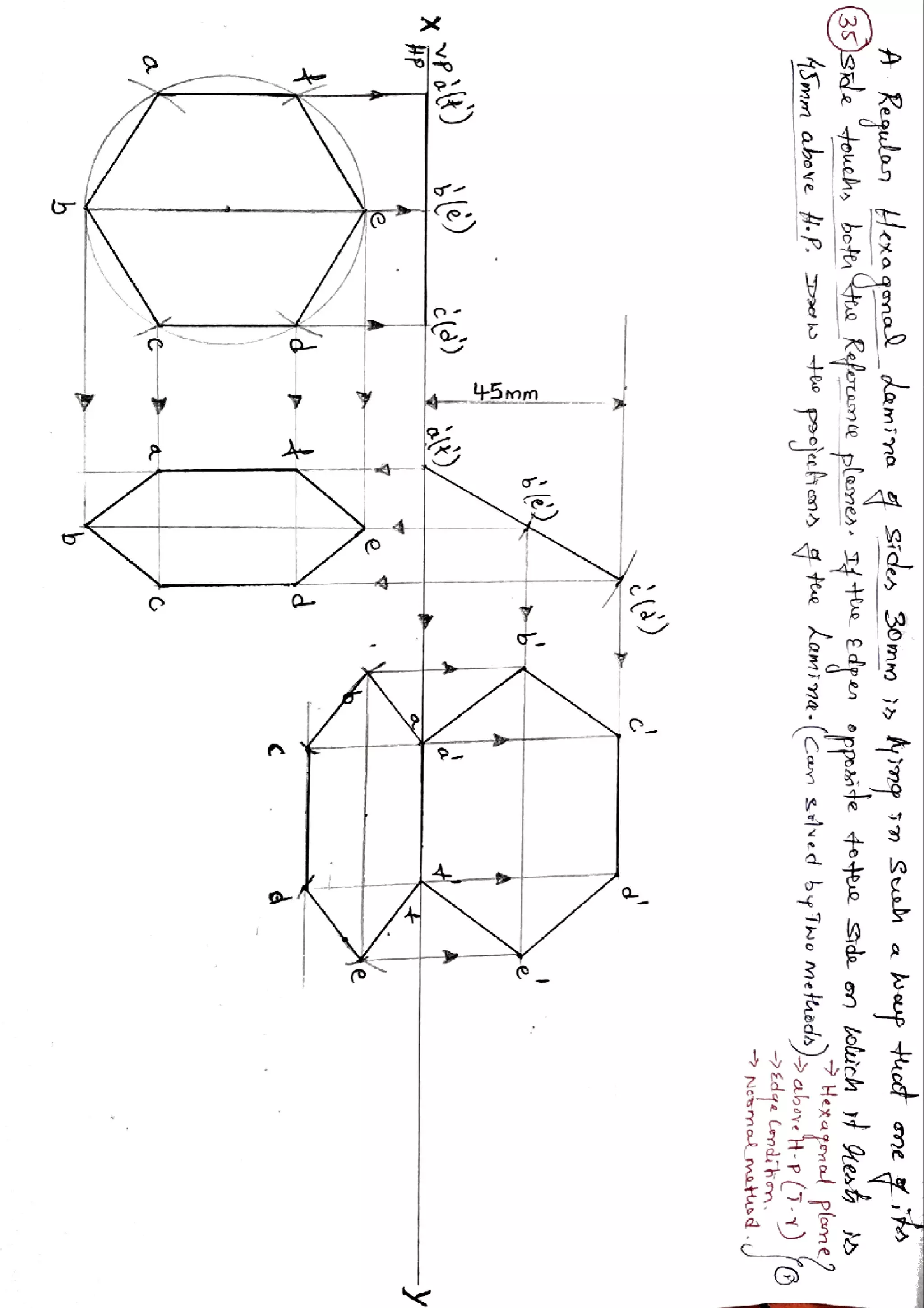Projection of Planes- Engineering Graphics | PDF