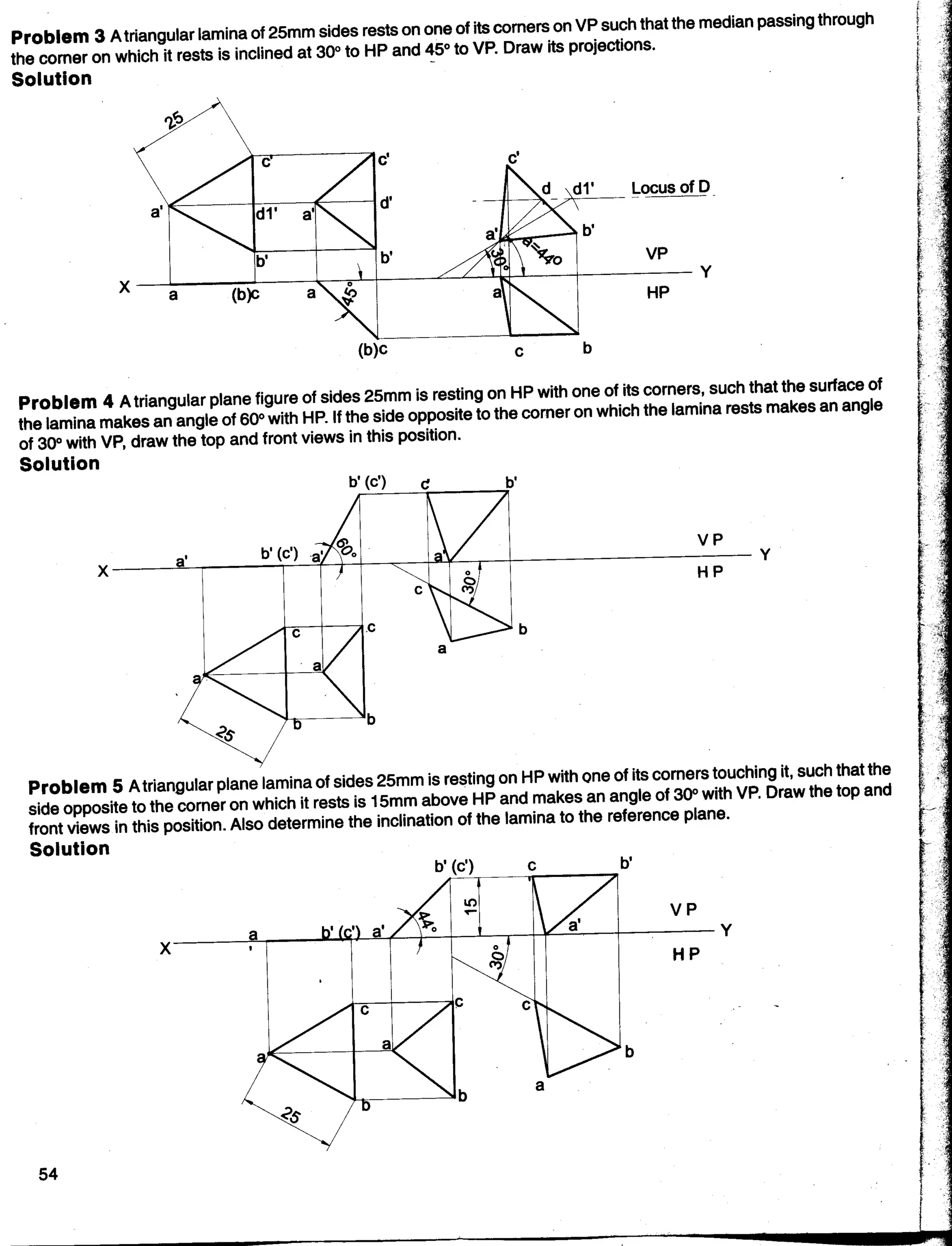 Projection of Planes- Engineering Graphics | PDF