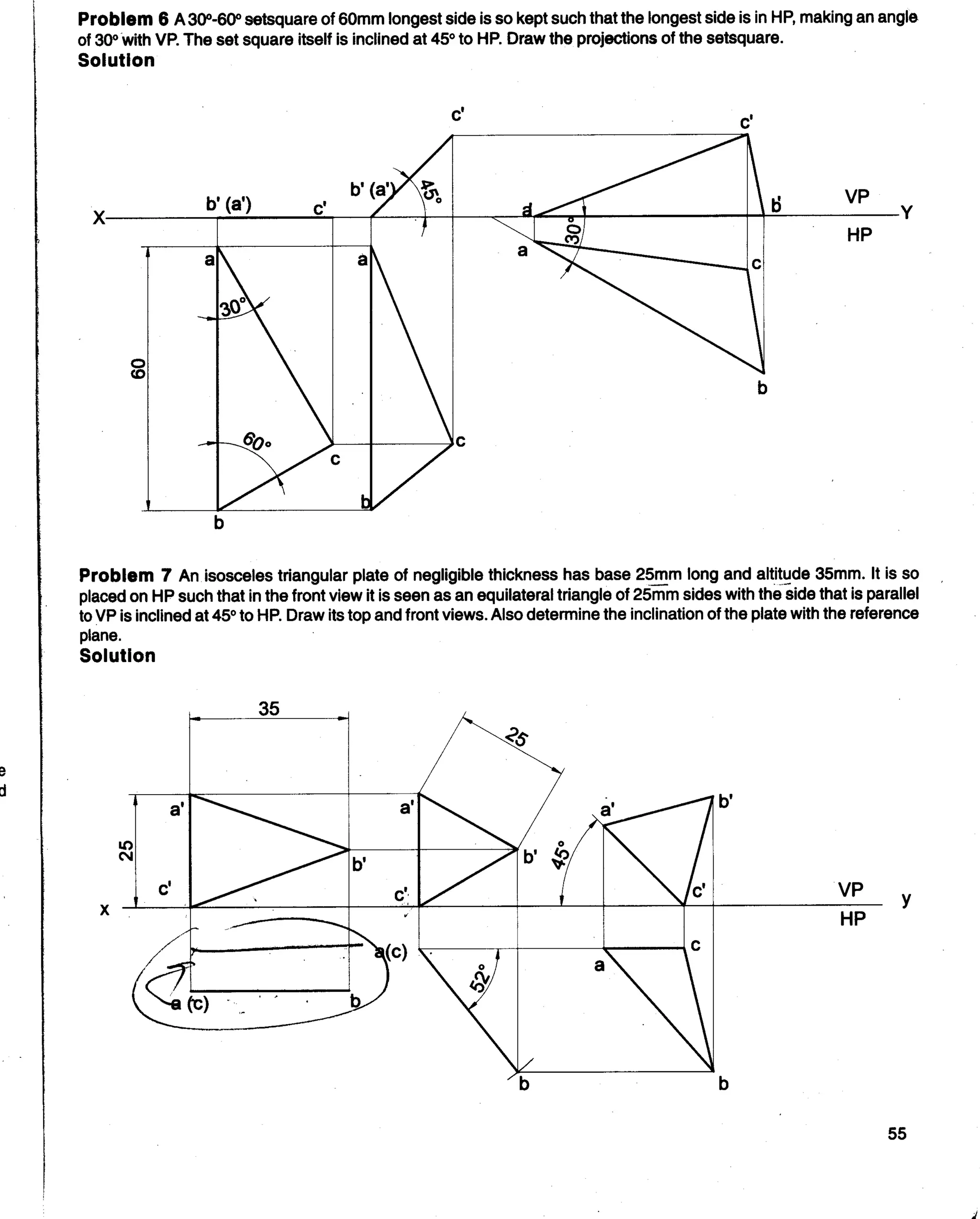 Projection of Planes- Engineering Graphics | PDF