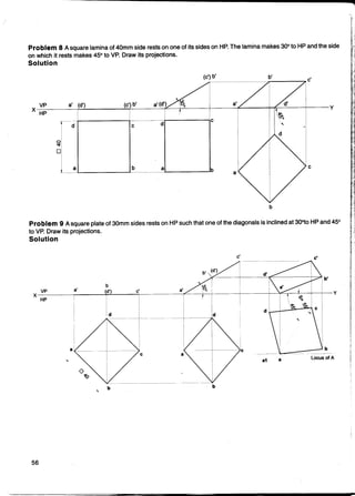Projection of Planes- Engineering Graphics | PDF