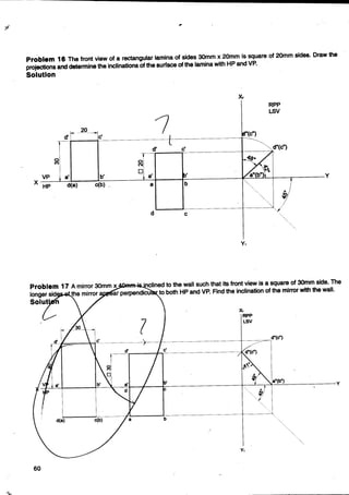 Projection of Planes- Engineering Graphics | PDF