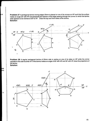 Projection of Planes- Engineering Graphics | PDF