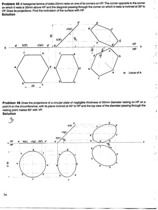 Projection of Planes- Engineering Graphics | PDF