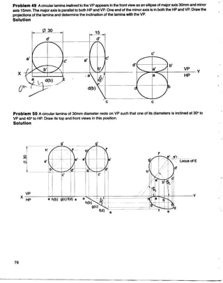 Projection of Planes- Engineering Graphics | PDF