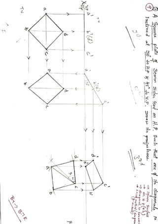 Projection of Planes- Engineering Graphics | PDF