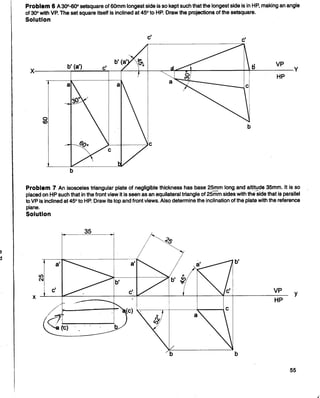 Projection of Planes- Engineering Graphics | PDF