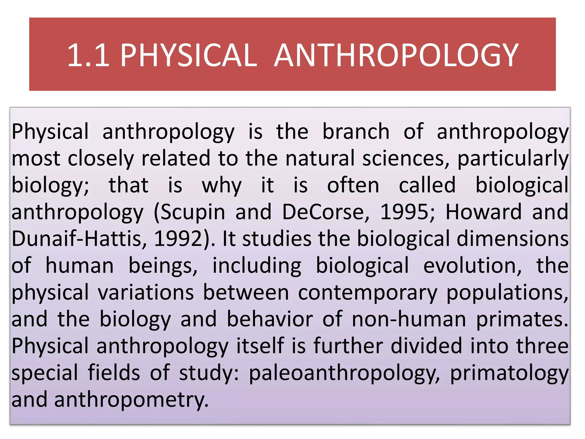 An Introduction to Anthropology | PPTX