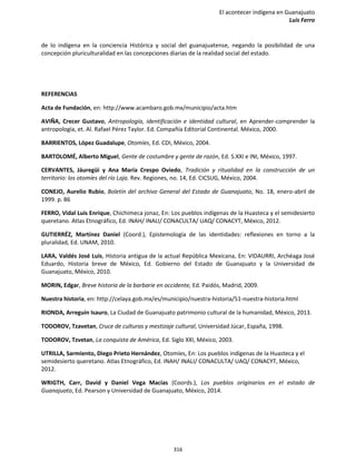 El acontecer indígena de Guanajuato - Luis Enrique Ferro Vidal | PDF
