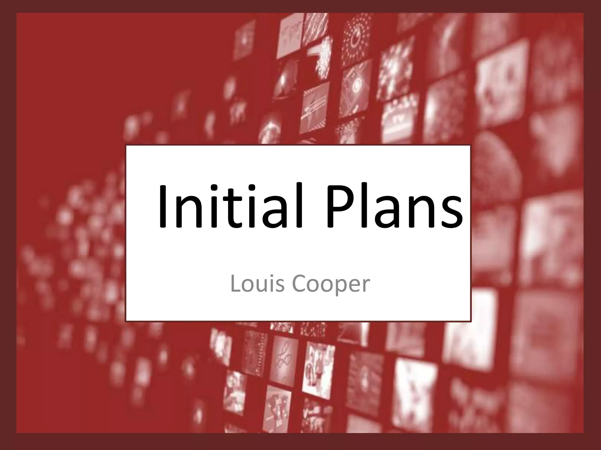 1. initial plans (fmp) | PPT