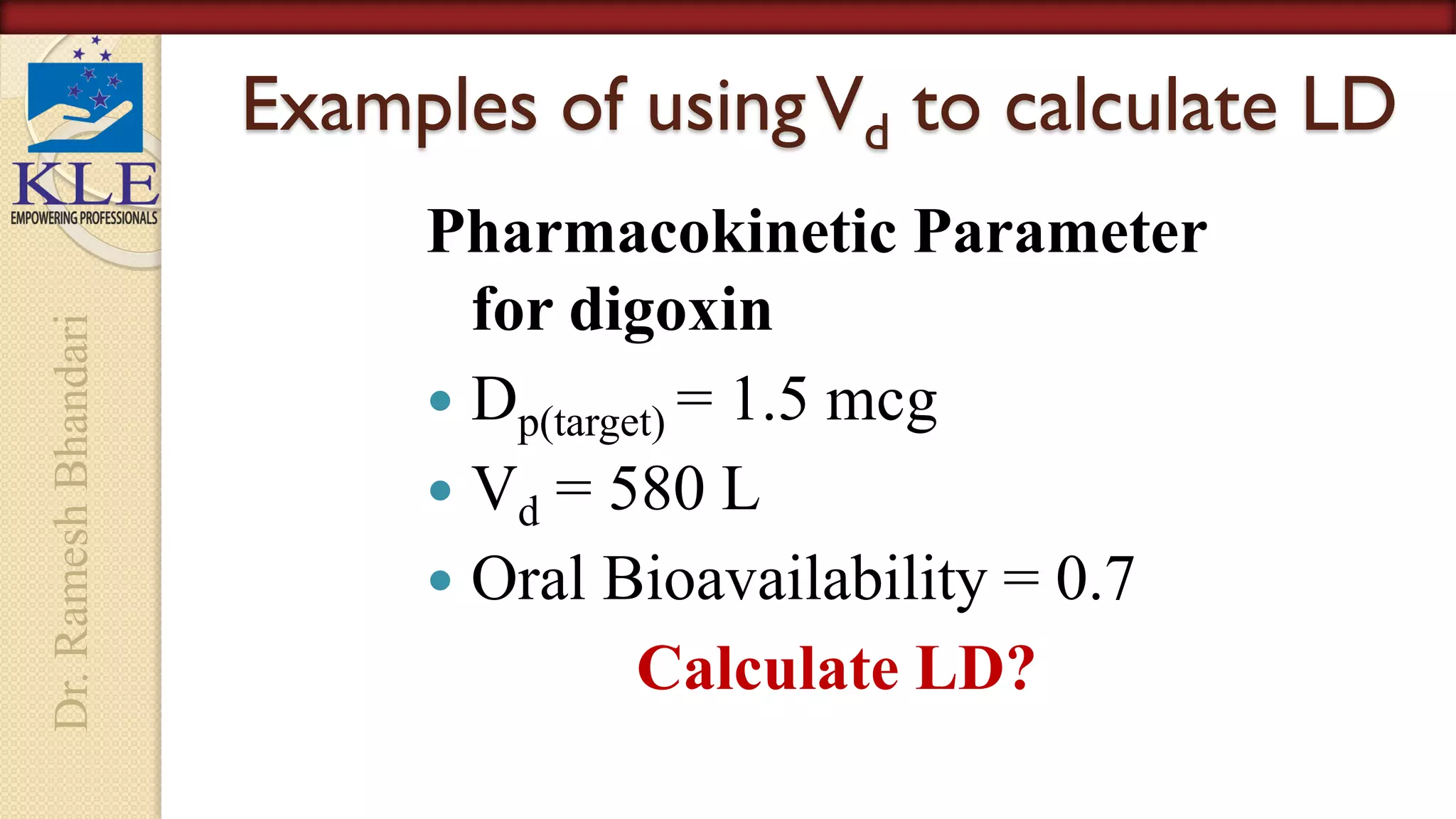 Introduction to clinical pharmacokinetics | PDF