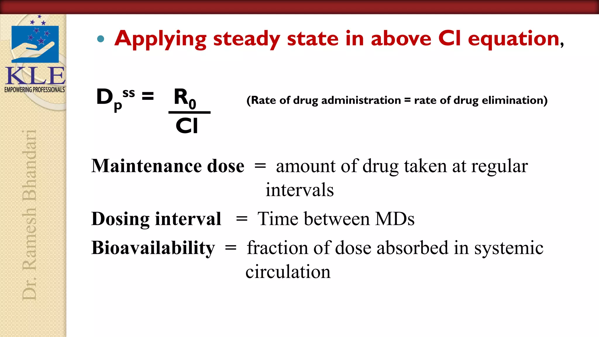 Introduction to clinical pharmacokinetics | PDF