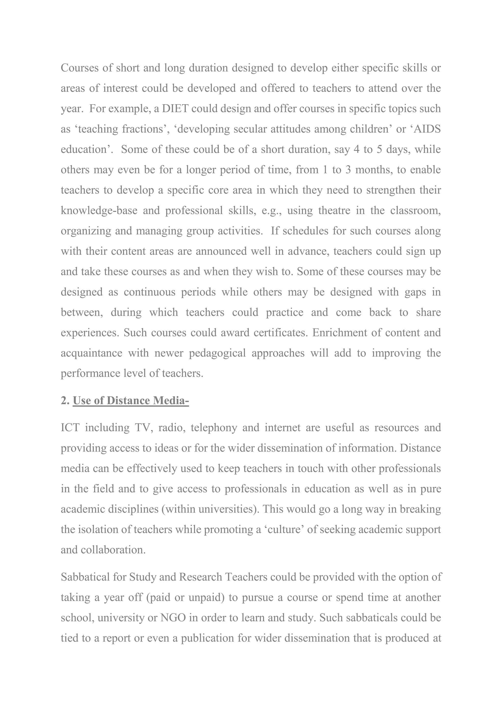 Professional development of a Teacher by Garima Tandon | PDF