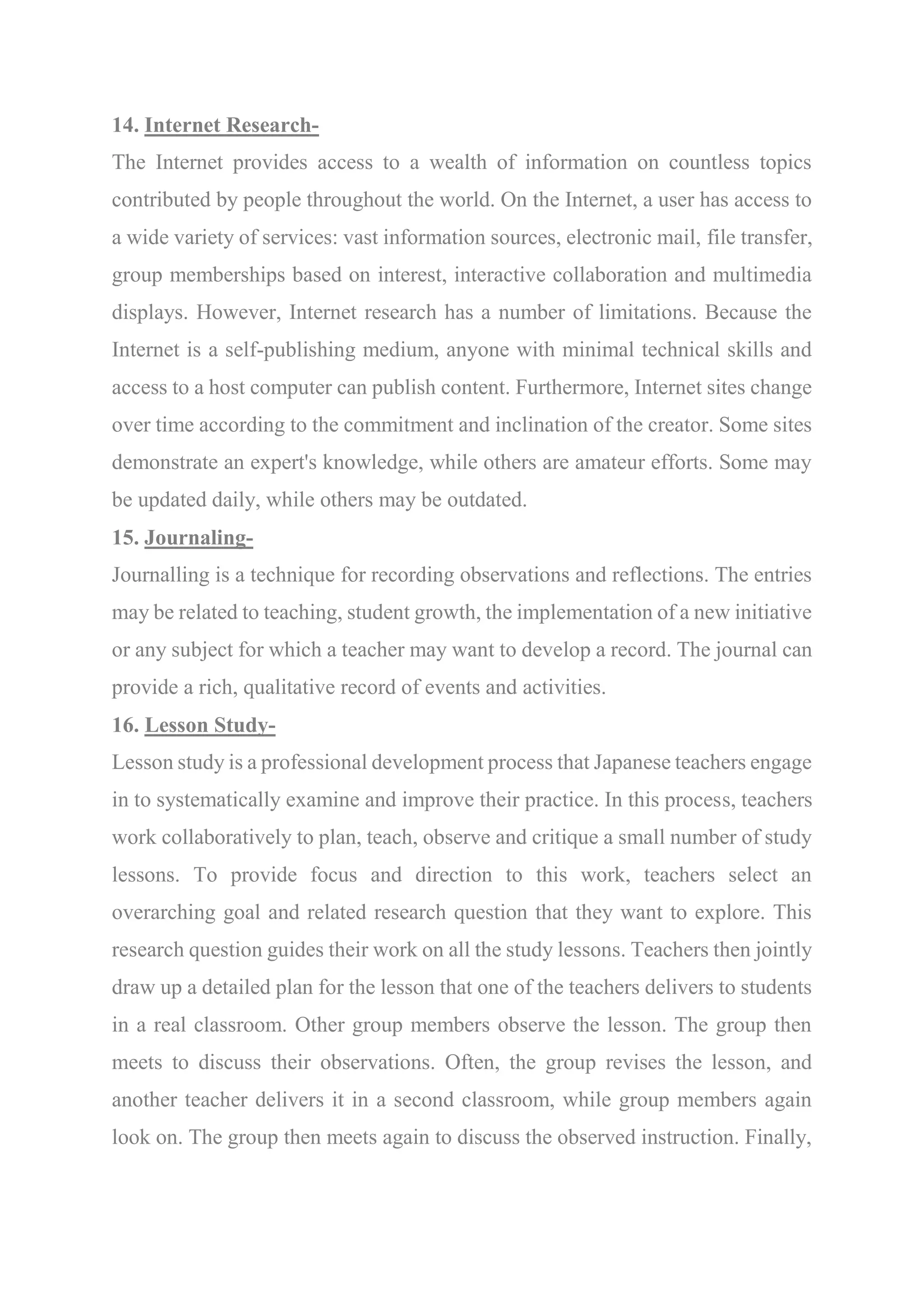 Professional development of a Teacher by Garima Tandon | PDF