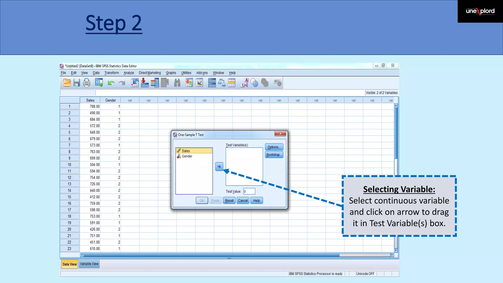 One sample t test (procedure and output in SPSS) | PDF