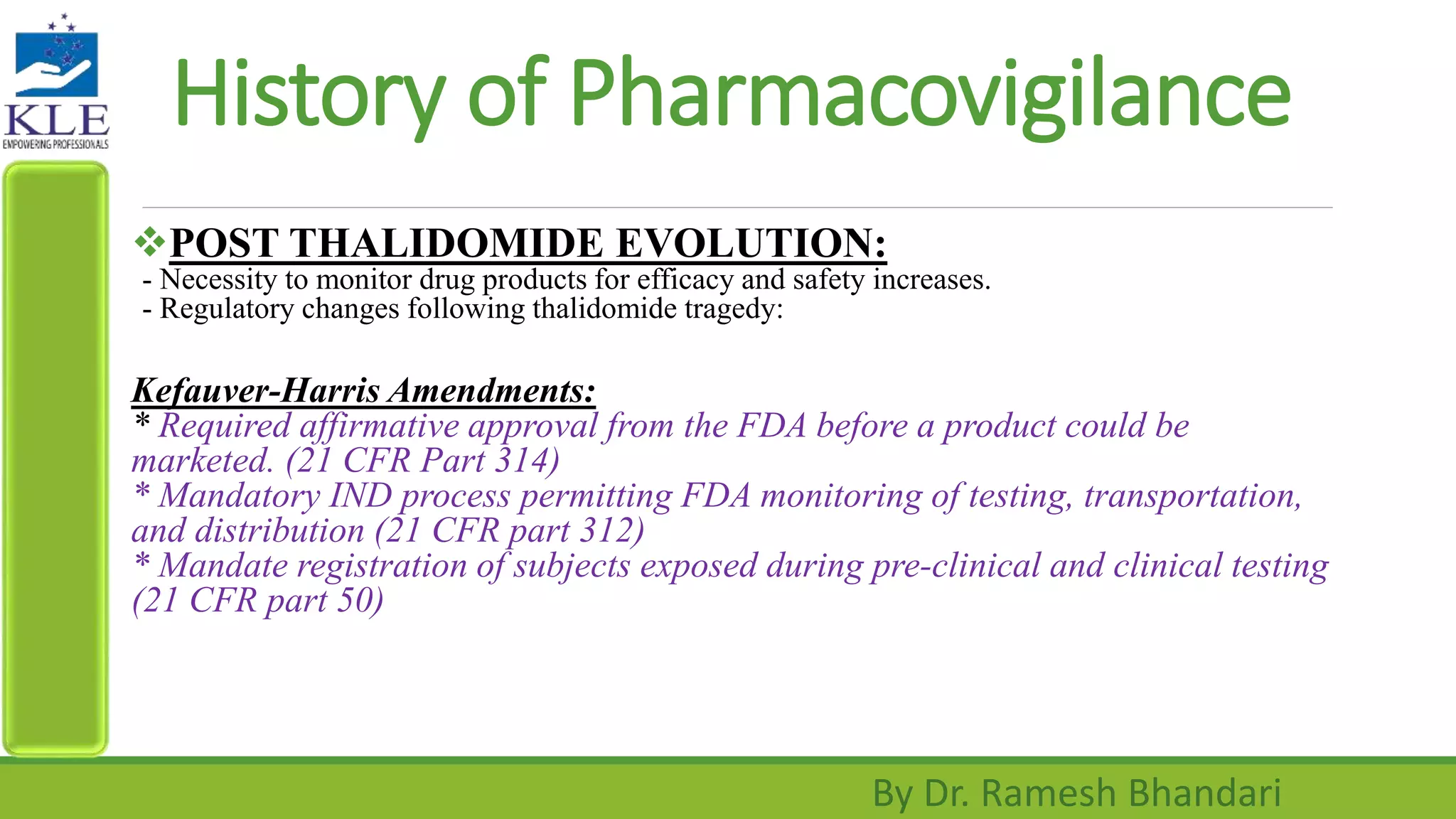 History of Pharmacovigilance | PPTX