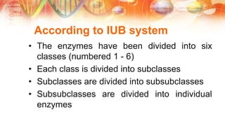 Nomenclature of enzymes | PPTX