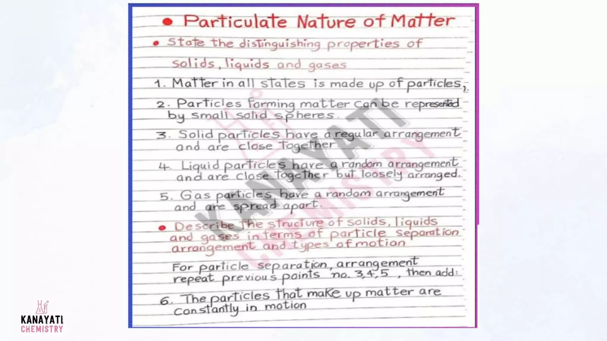 1. the particulate nature of matter igcse version 1 | PPTX