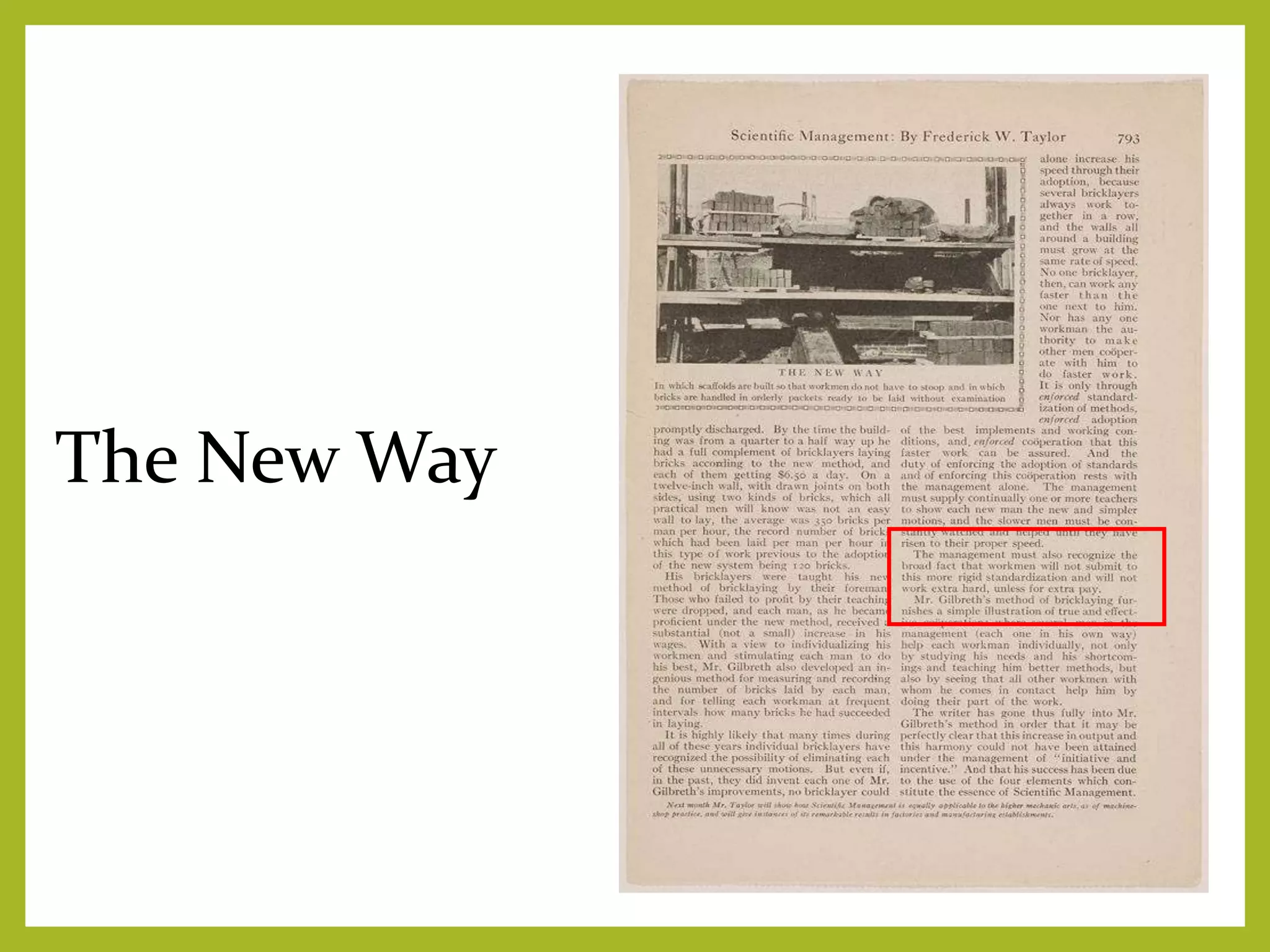 1.frederick taylor, Scientific Principles of Management, Evolution of ...
