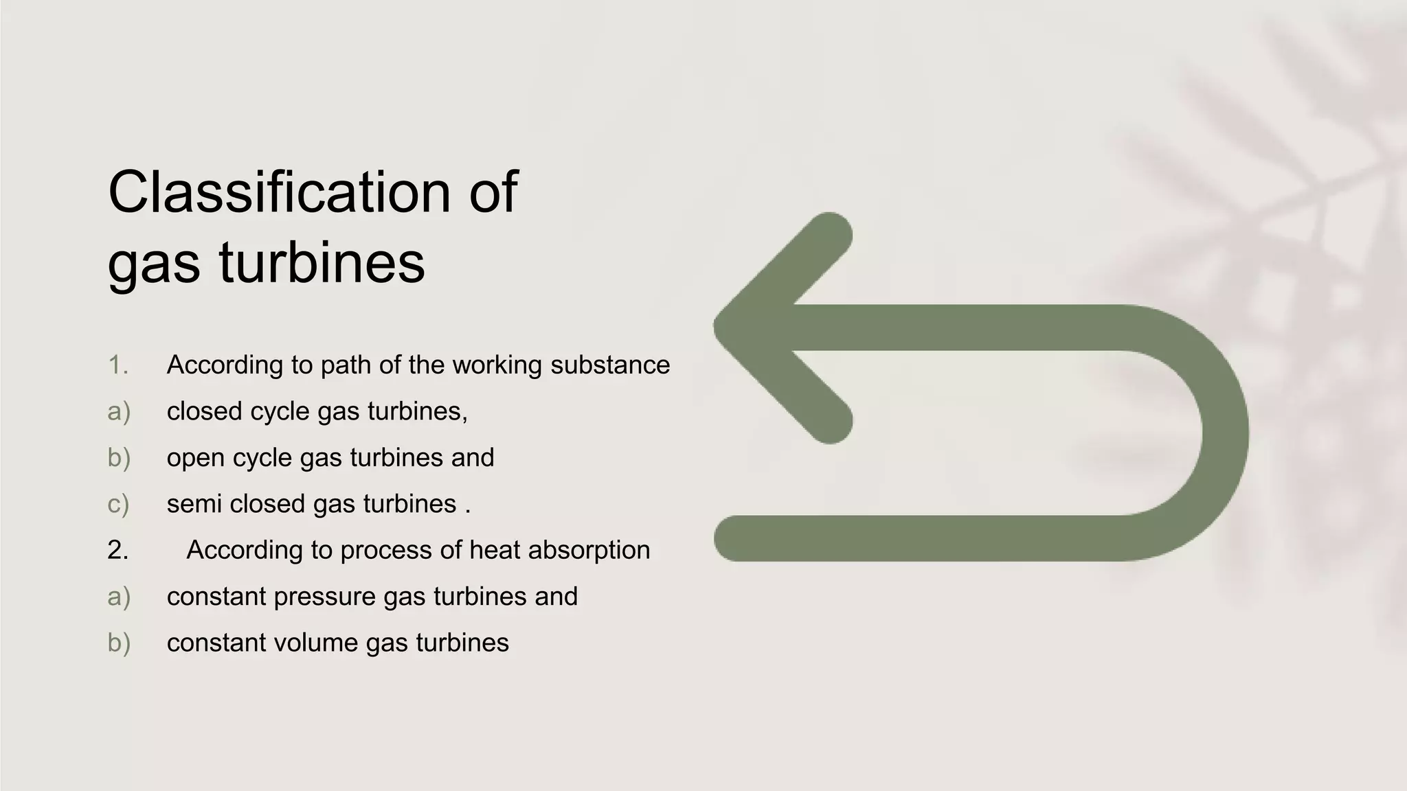Classification of gas turbines and field of application | PPTX