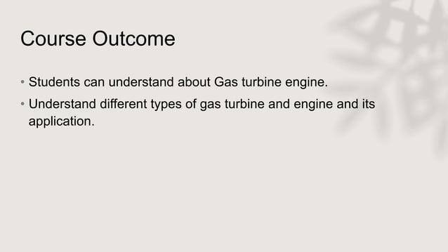 Classification of gas turbines and field of application | PPTX