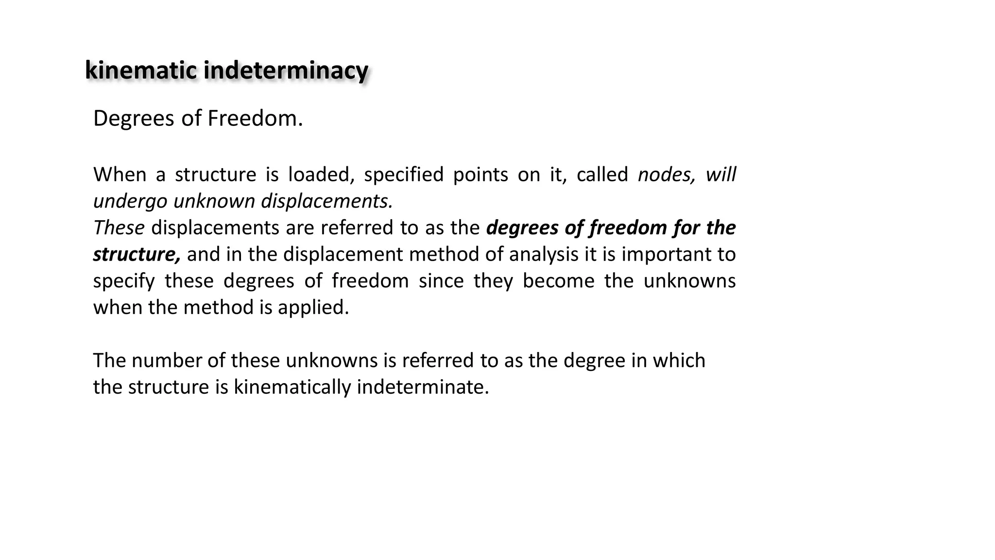 1.1 static and kinematic indeterminacy | PDF