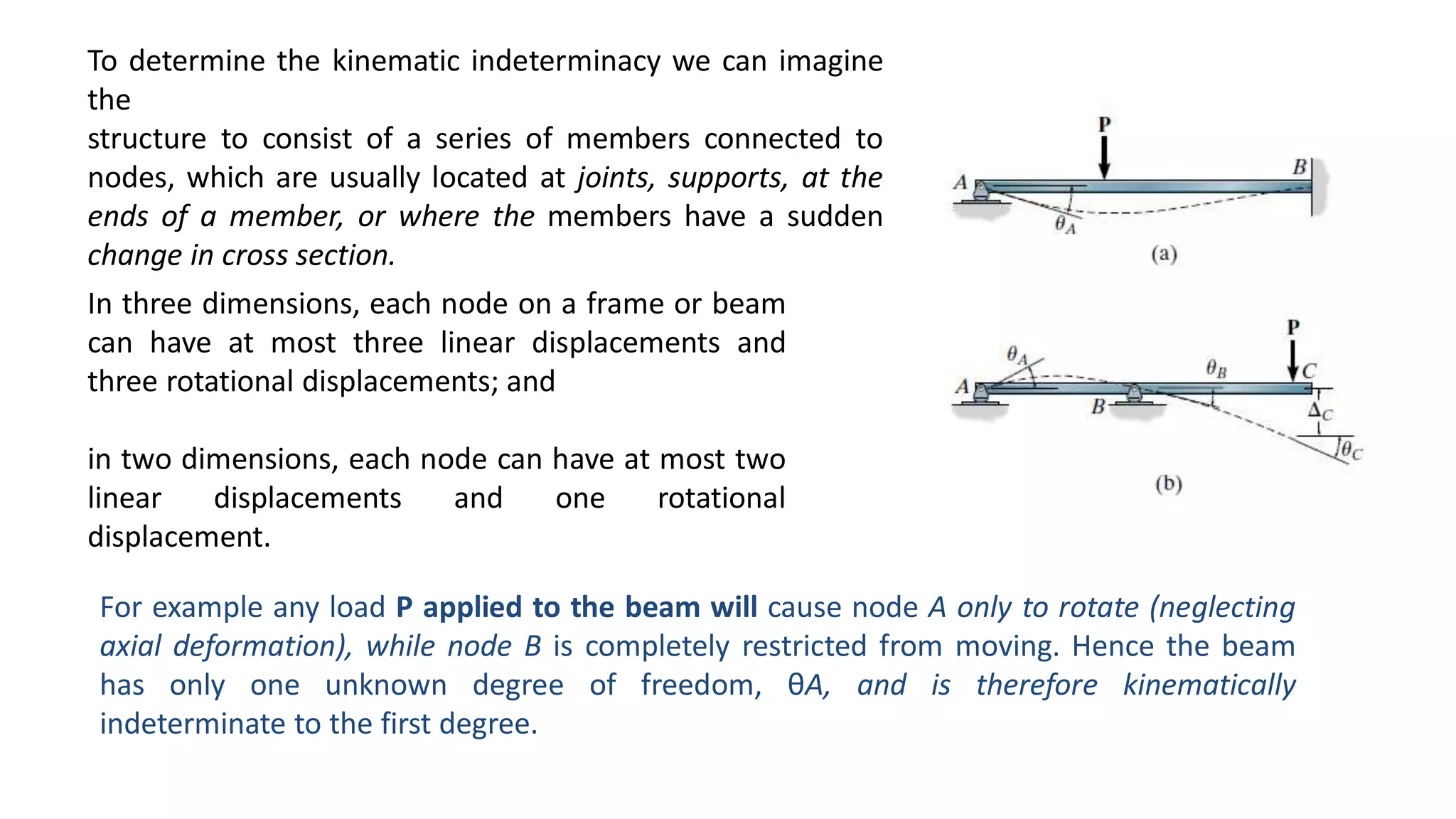 1.1 static and kinematic indeterminacy | PDF