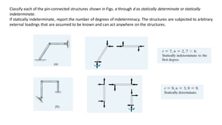 1.1 static and kinematic indeterminacy | PDF