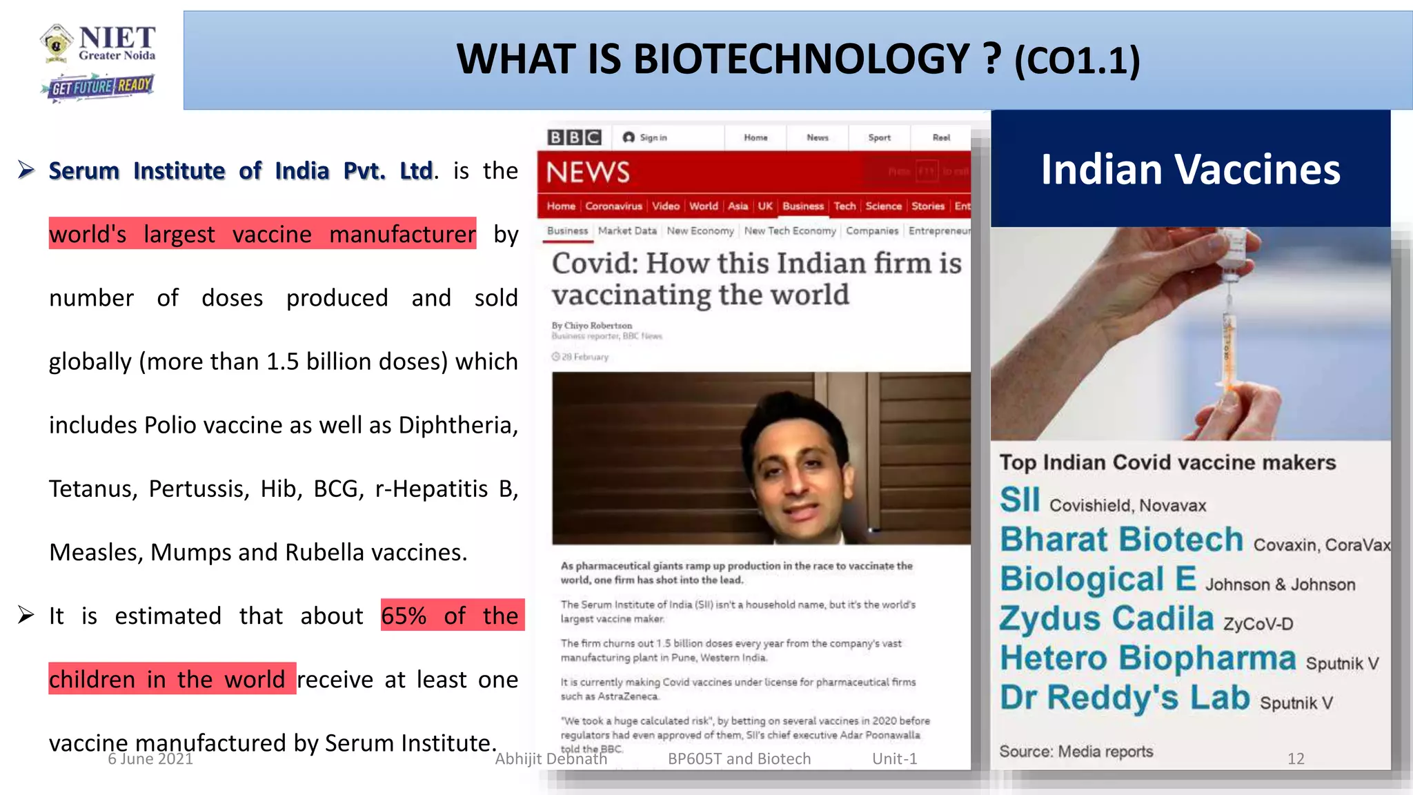 Introduction to Pharmaceutical Biotechnology | PPTX