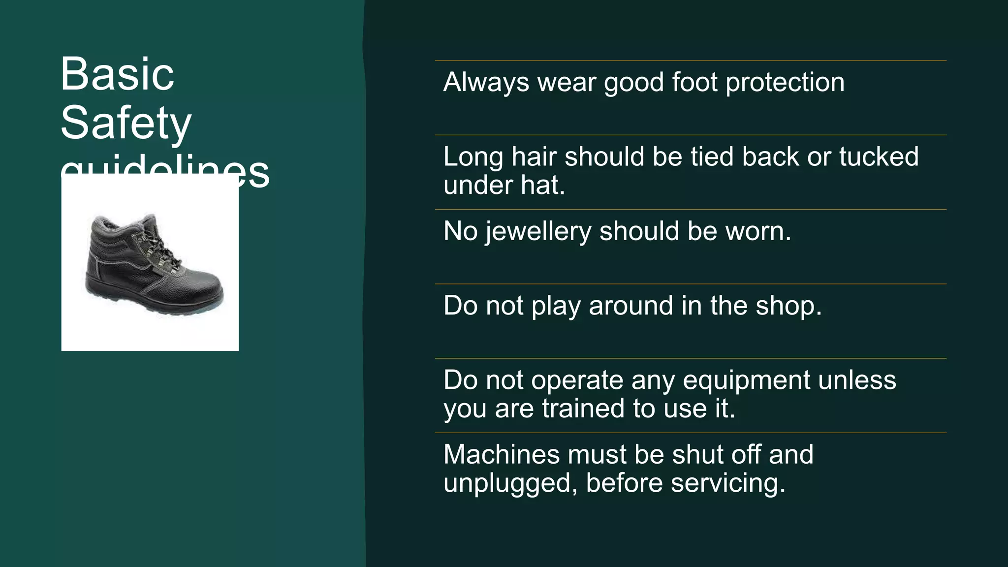 General Safety Precaution taken in Automobile Workshop | PPTX