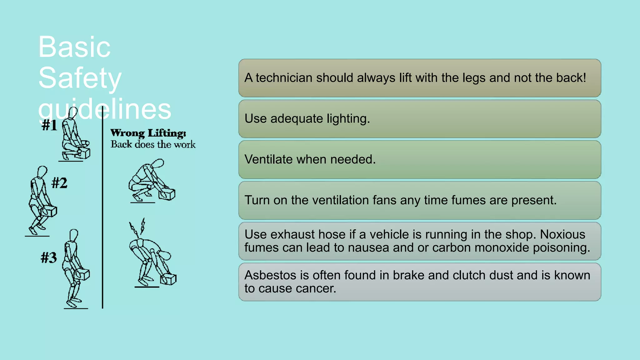 General Safety Precaution taken in Automobile Workshop | PPTX