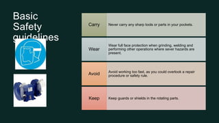 General Safety Precaution taken in Automobile Workshop | PPTX