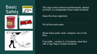 General Safety Precaution taken in Automobile Workshop | PPTX