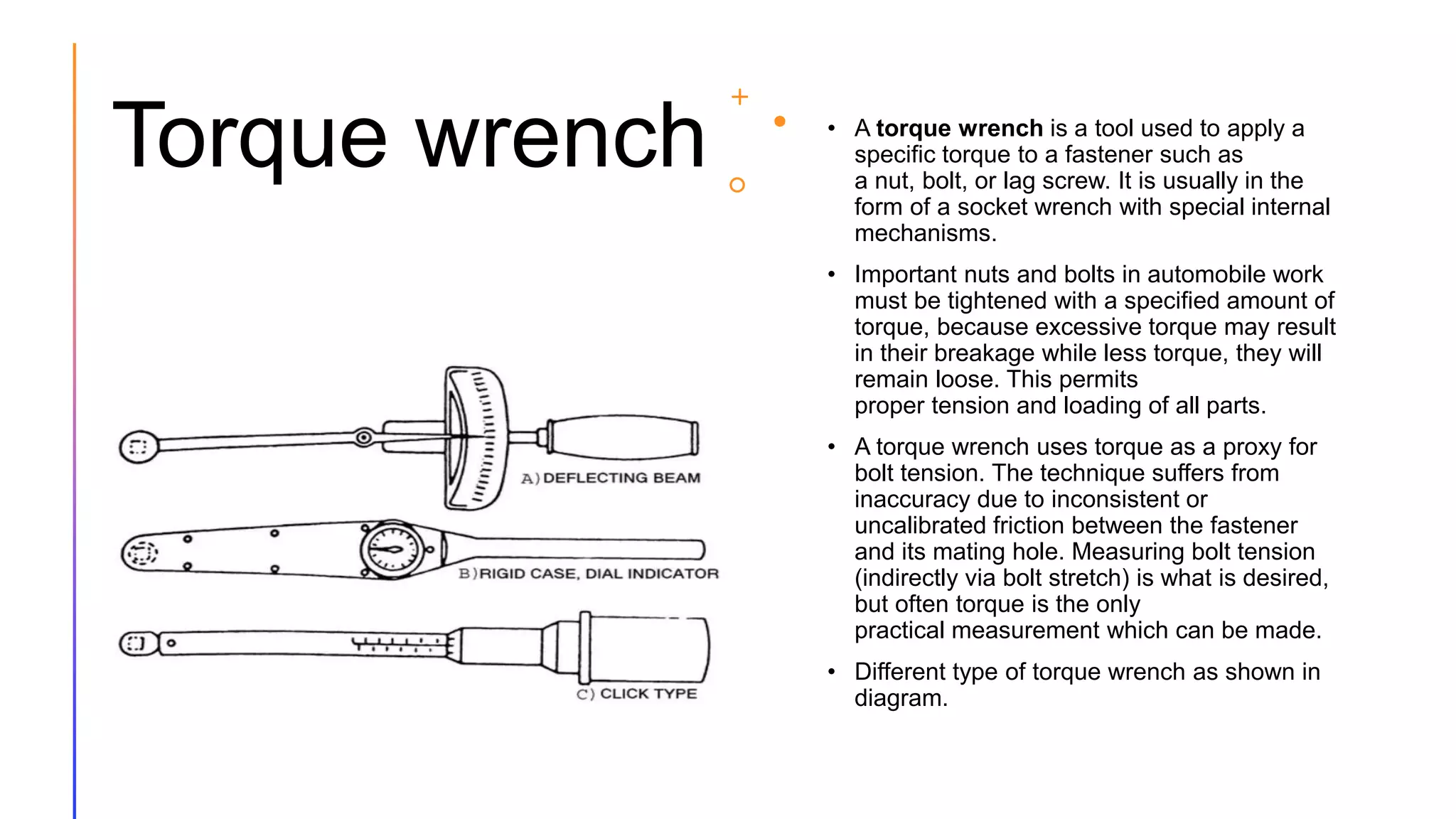 Machine tools and tools used in automobile repairing workshop. | PPTX