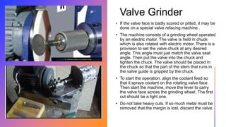 Machine tools and tools used in automobile repairing workshop. | PPTX