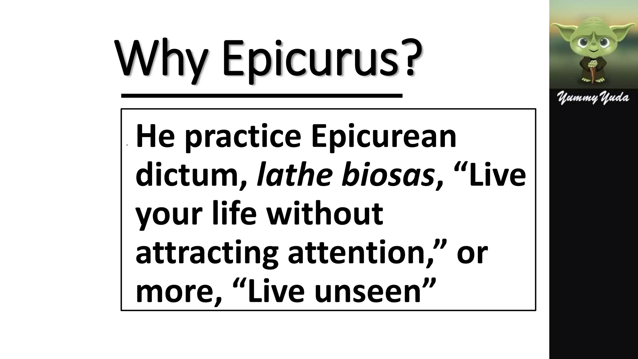 Epicurus an Introduction | PPTX