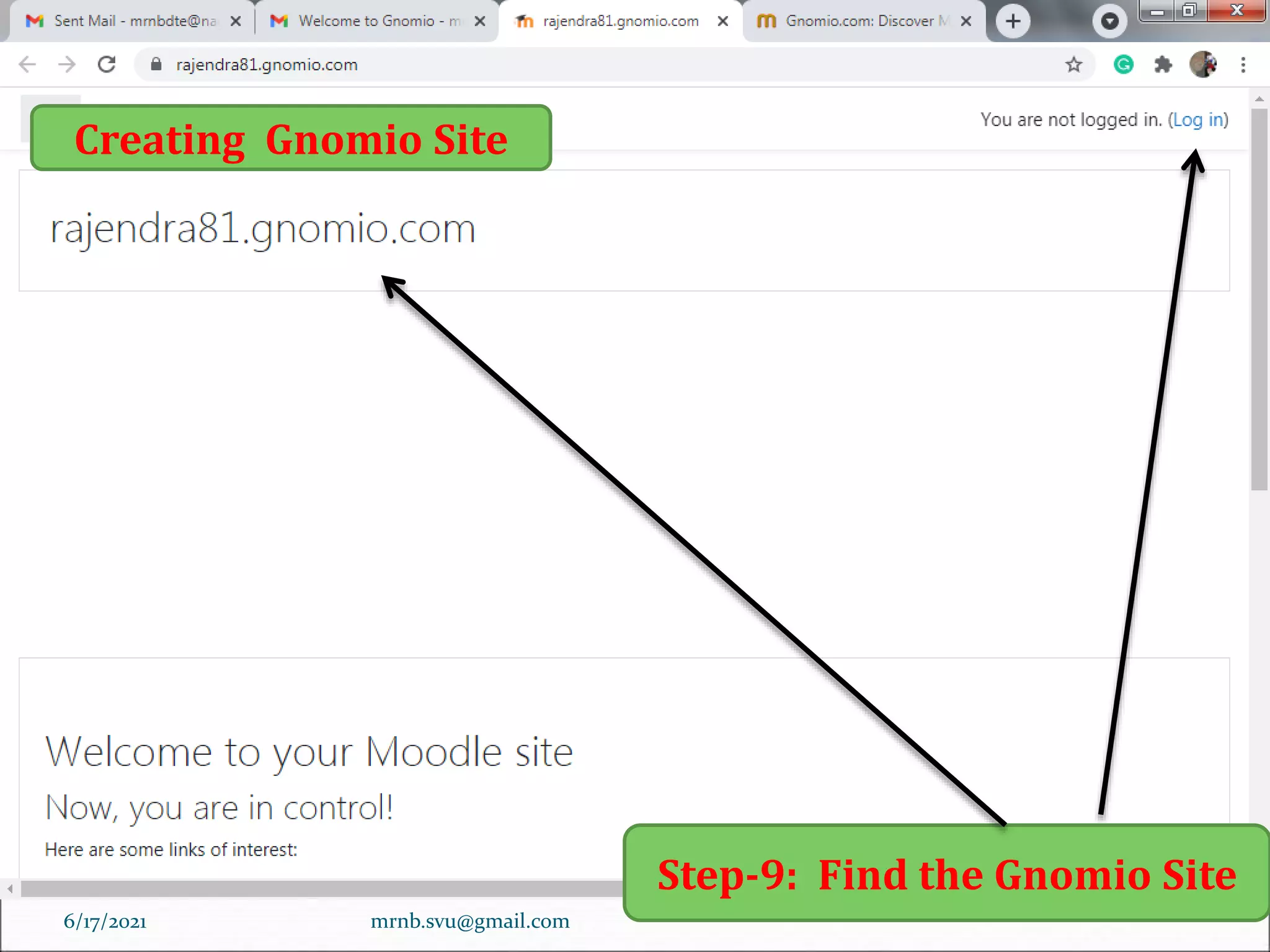 1.lms gnomio-site creation | PPT
