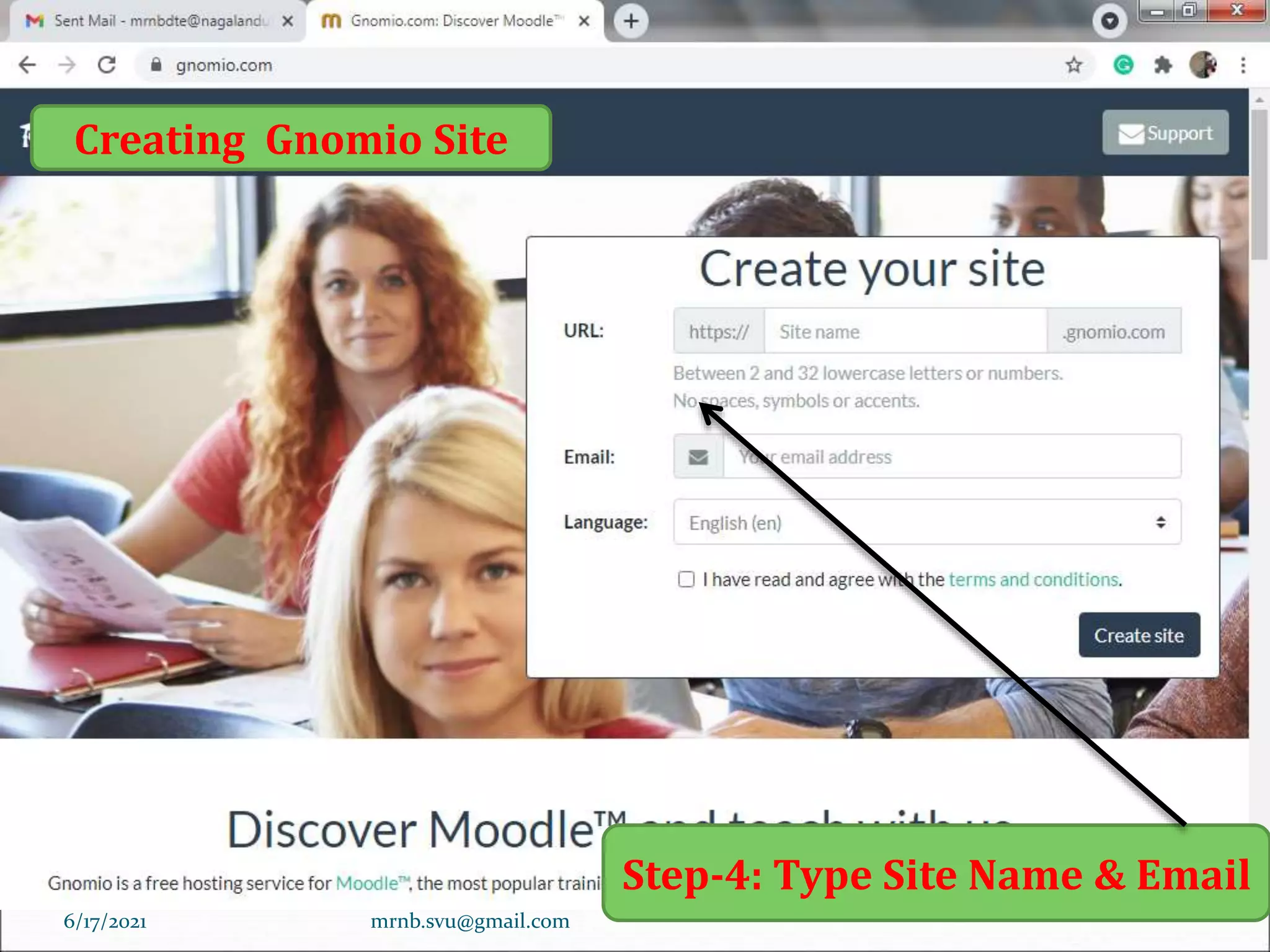 1.lms gnomio-site creation | PPT