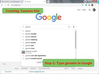 1.lms gnomio-site creation | PPT