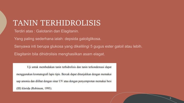 Tanin Fitokimia | PPTX