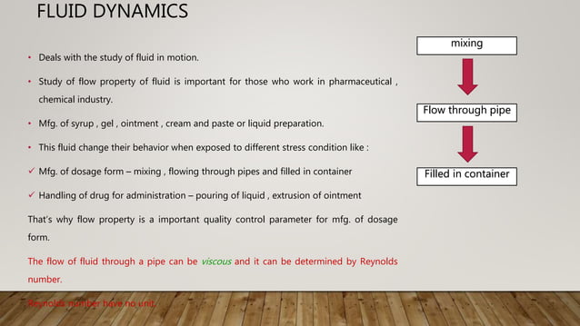 FLOW OF FLUID | PPTX | Chemistry | Science