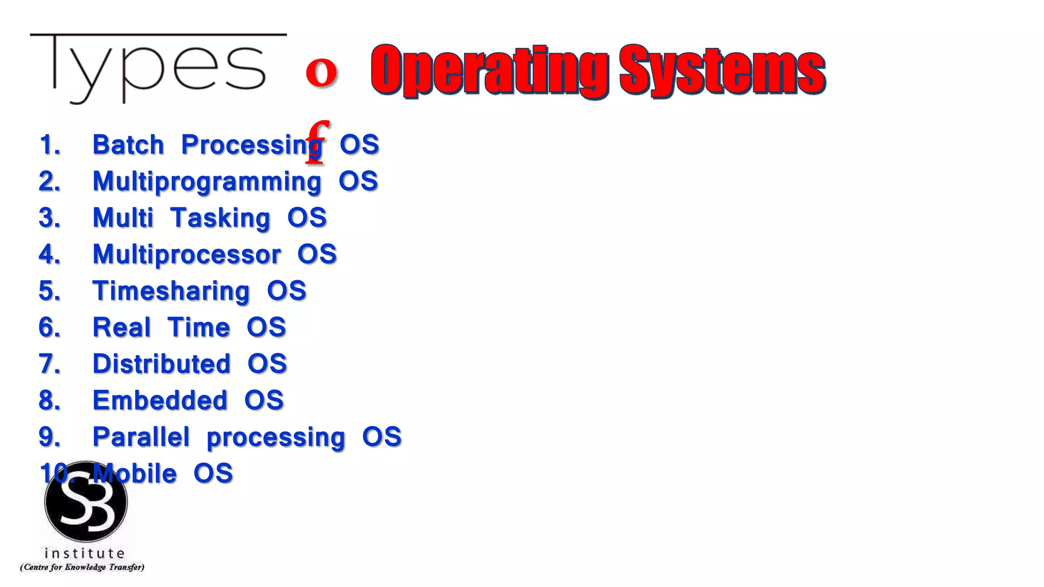 Introduction to Operating Systems | PPTX
