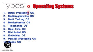 Introduction to Operating Systems | PPTX