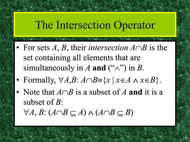 1. set theory | PPT