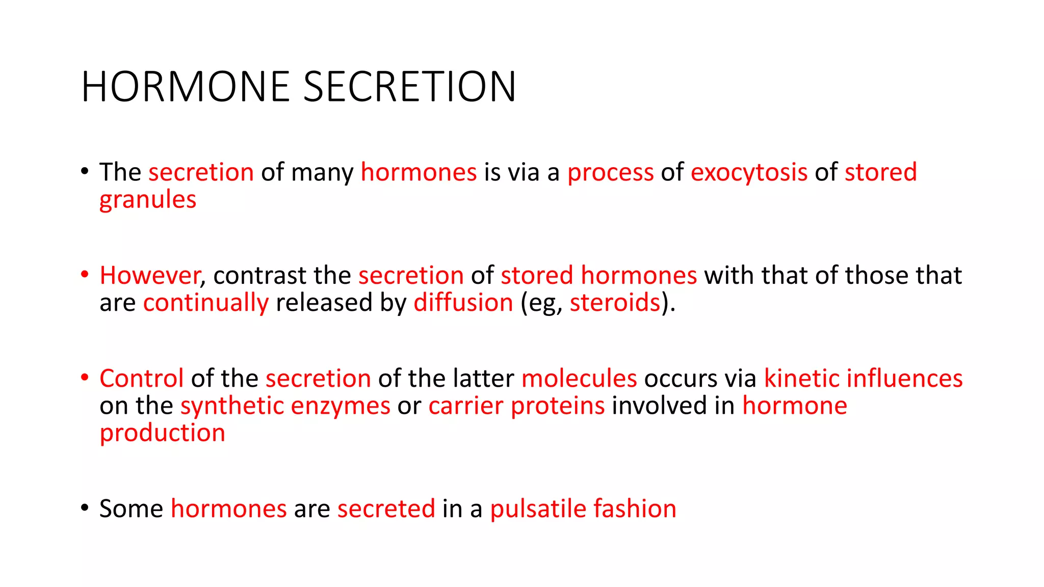 1. basic concepts of endocrine regulation | PPTX