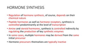 1. basic concepts of endocrine regulation | PPTX