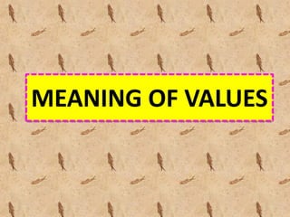 1. unit i definitions of value | PPT