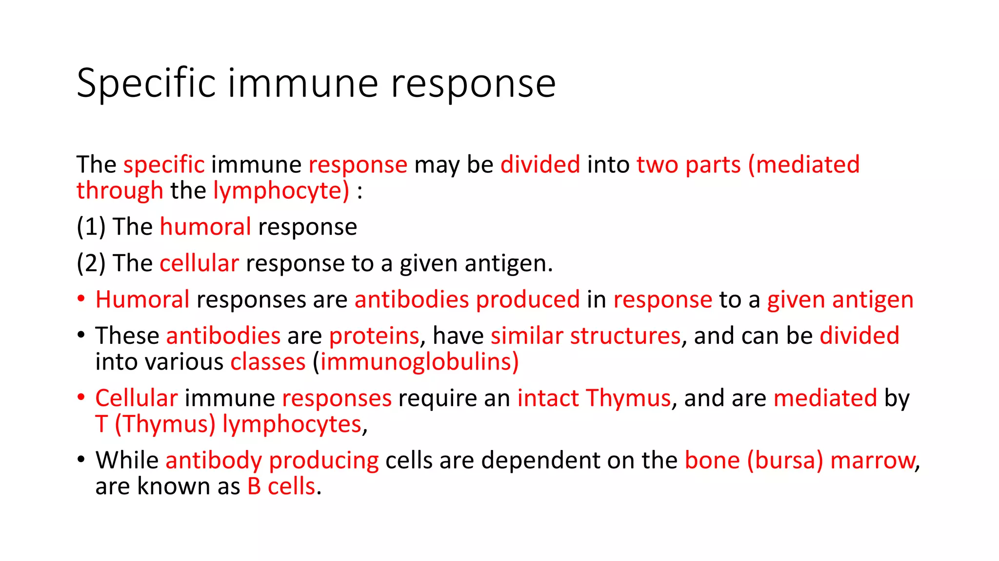 1. basic components of the immune system | PPTX