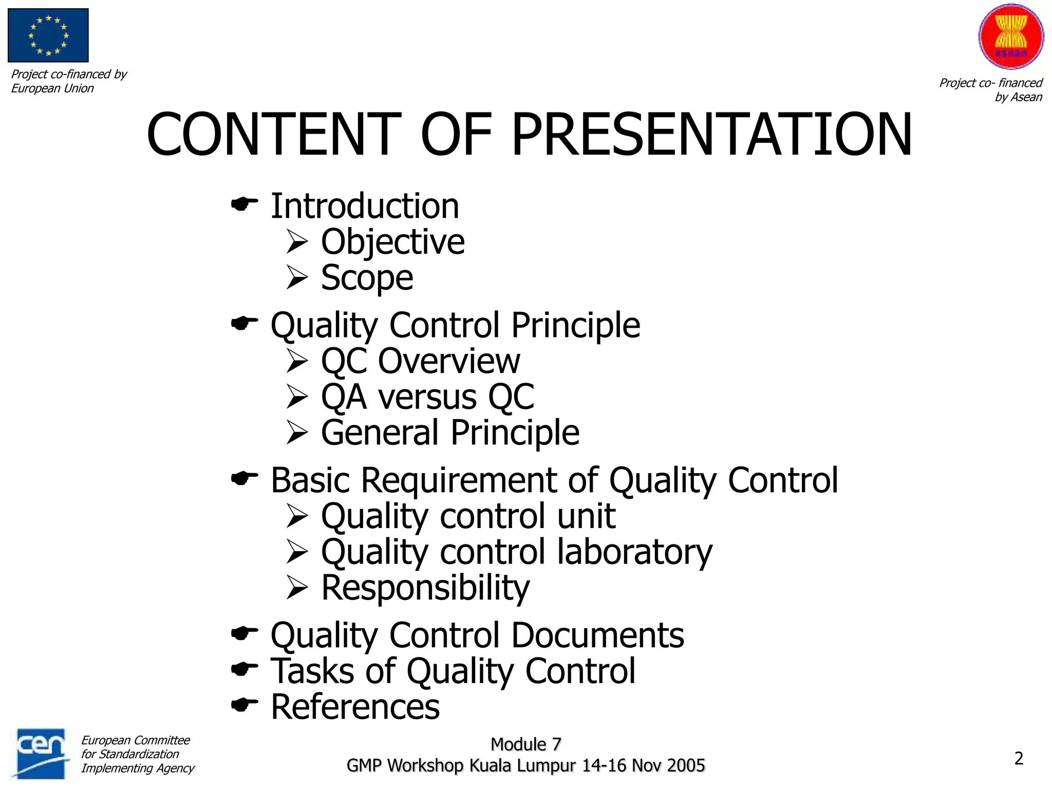 1.0 gmp quality control_module | PPT
