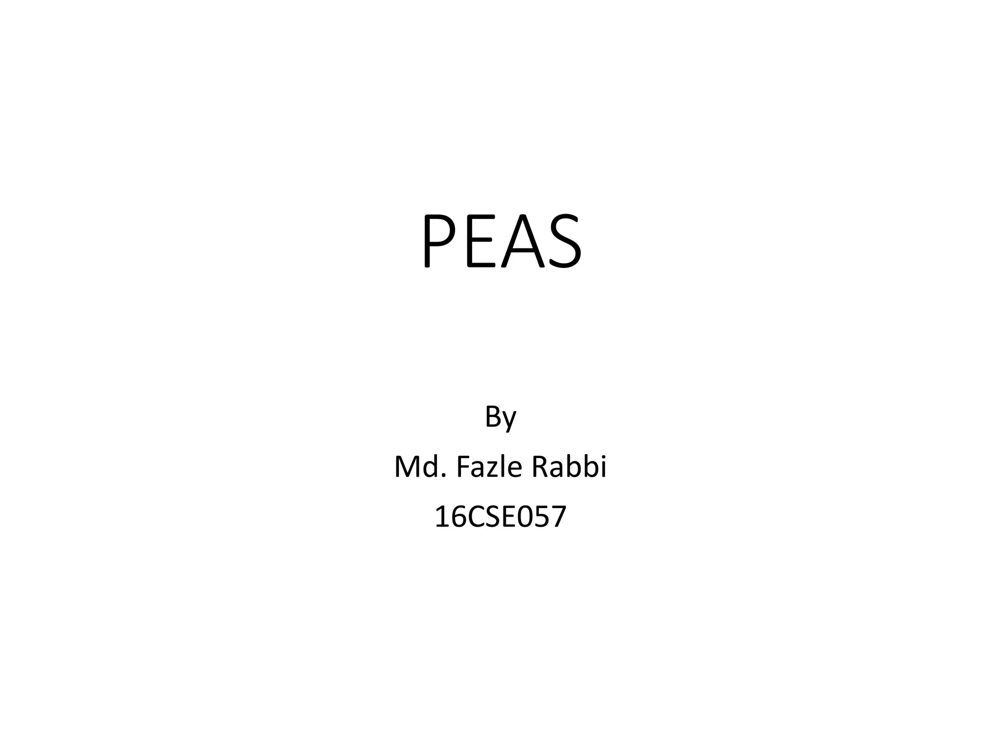 1. peas | PPTX
